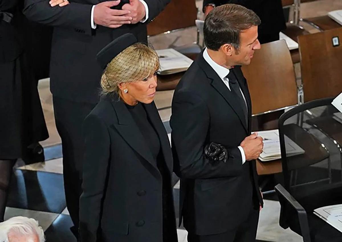 French First Lady Brigitte attended the Queen's funeral, perfectly ...