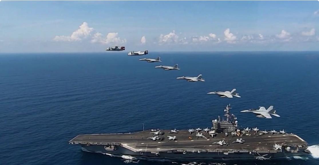 Simulating a global war, the U.S. Navy launched seven fleets to engage ...