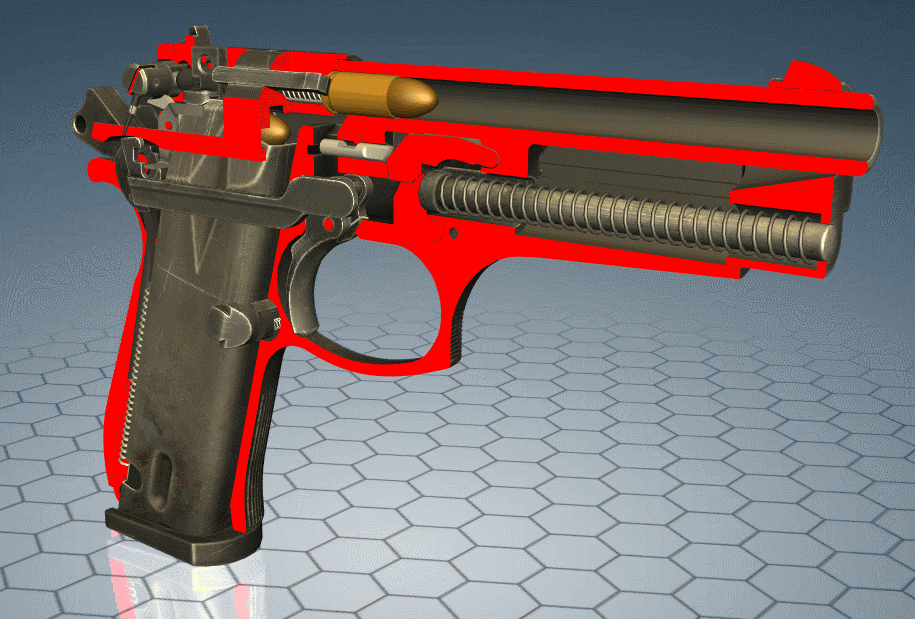 Recoil automatic principle of firearms - iNEWS