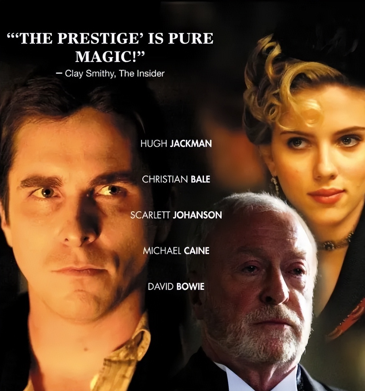 Hugh Jackman's "The Prestige" The real master magician duel, the eyes ...