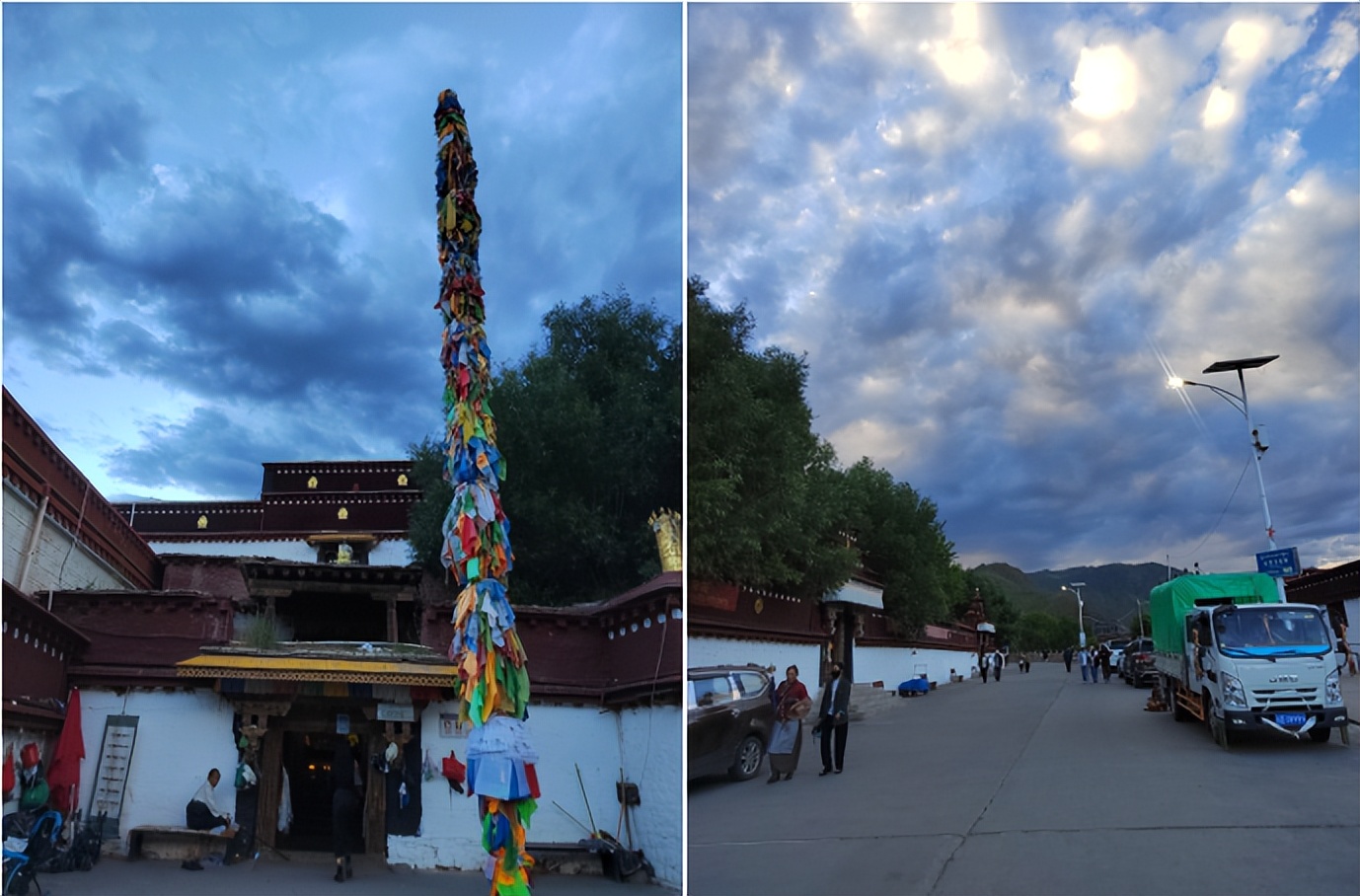 I got lost in Jamba Monastery in Tibet at night, and the Tibetan beauty ...