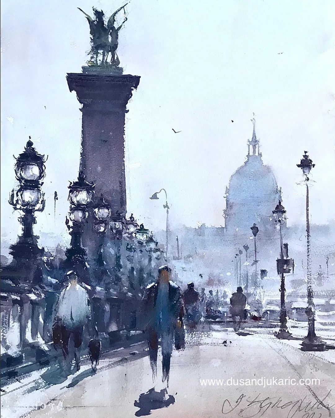 Independent artist Dusan Djukaric: Watercolor is the art of strategy ...