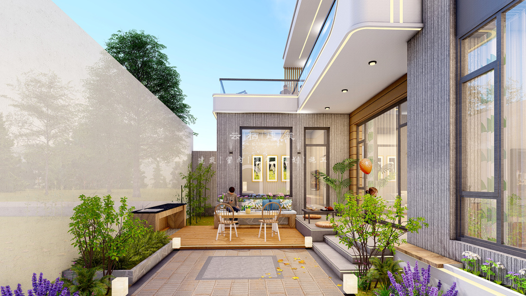 14*13m stylish and modern arc villa, building a warm house - iNEWS