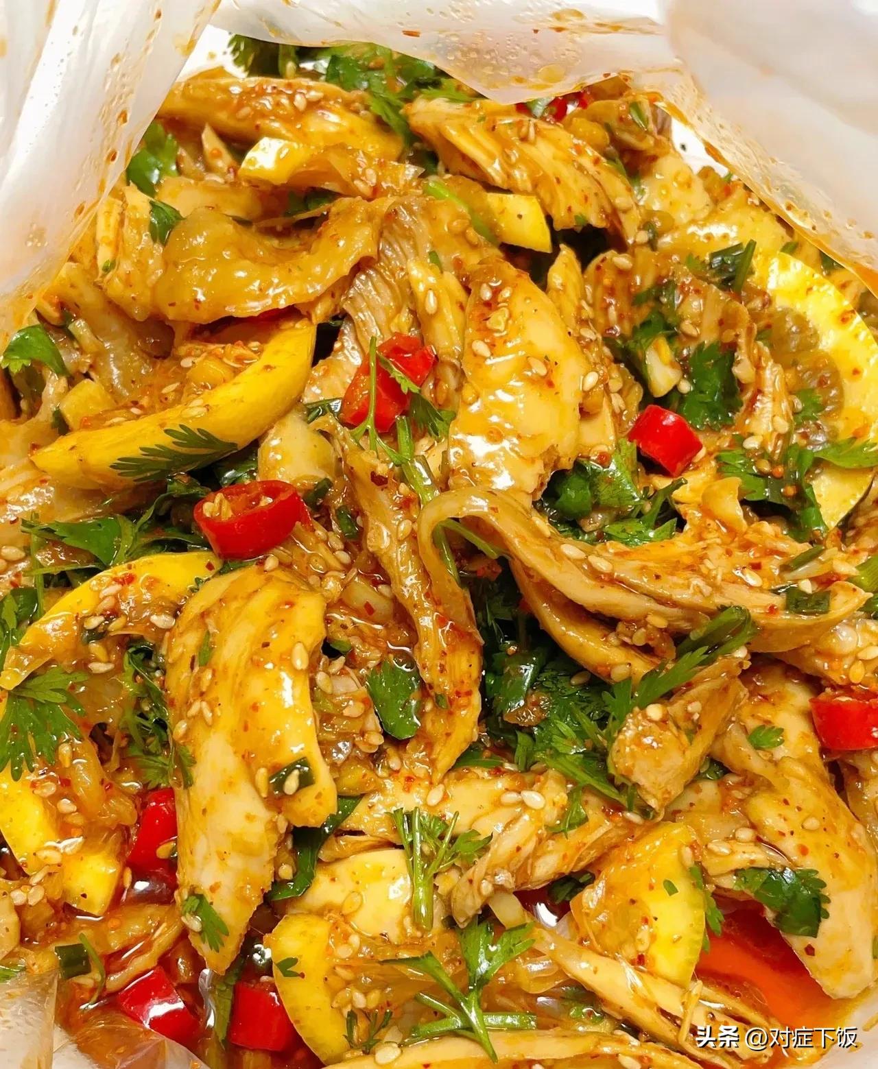I learned this lemon shredded chicken recipe, I made it for takeout ...