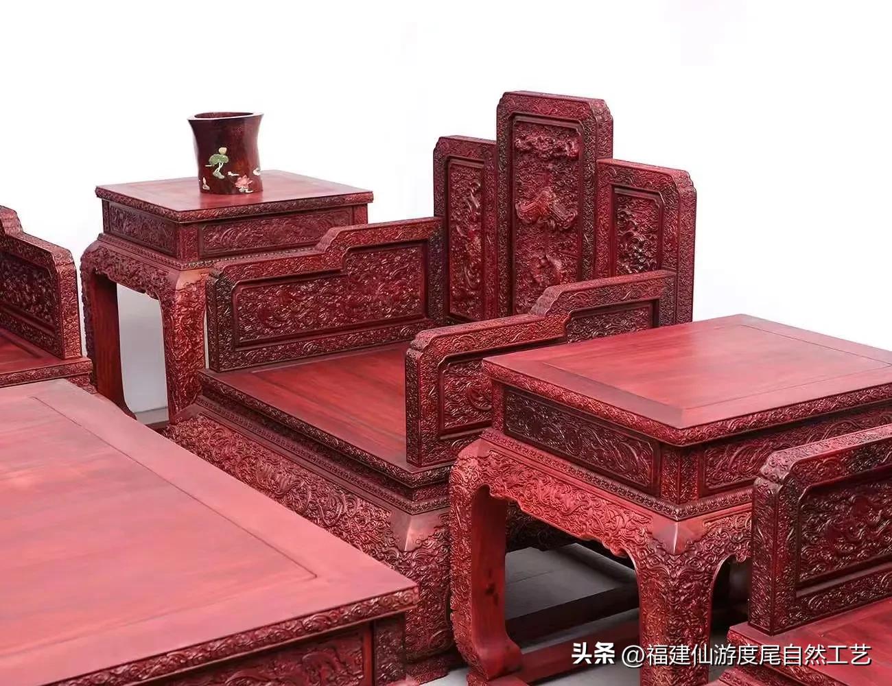 Blood sandalwood Fuqing Youyu sofa - iNEWS