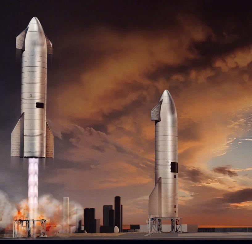 The first launch of the US SpaceX starship explodes when the starship ...