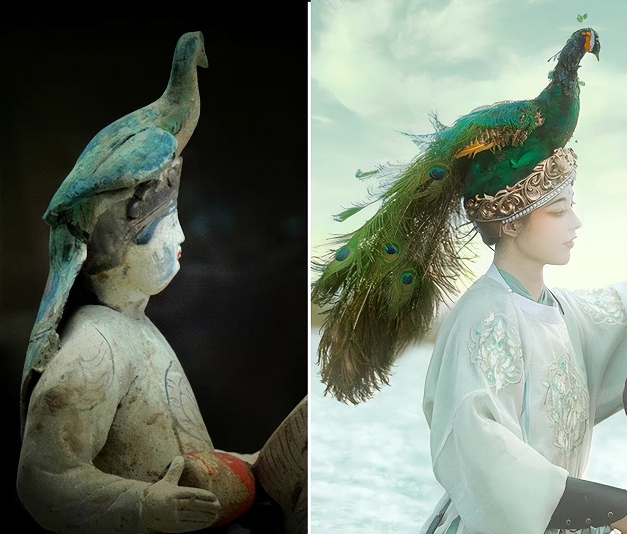 A Tang man with a bird on his head? Only after reading it can I ...