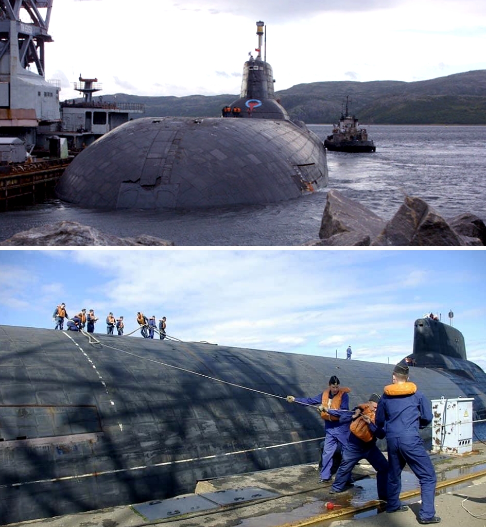 The largest submarine in active service in the world-Russian Akula ...