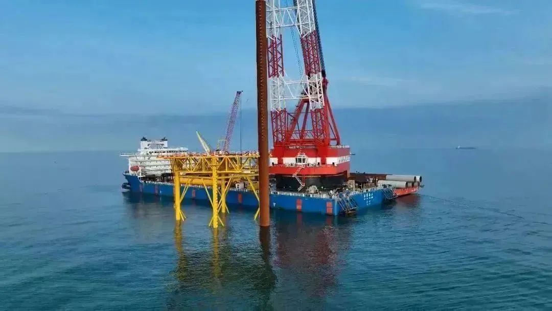 Five construction ships in place! 400MW Offshore Wind Power Project ...