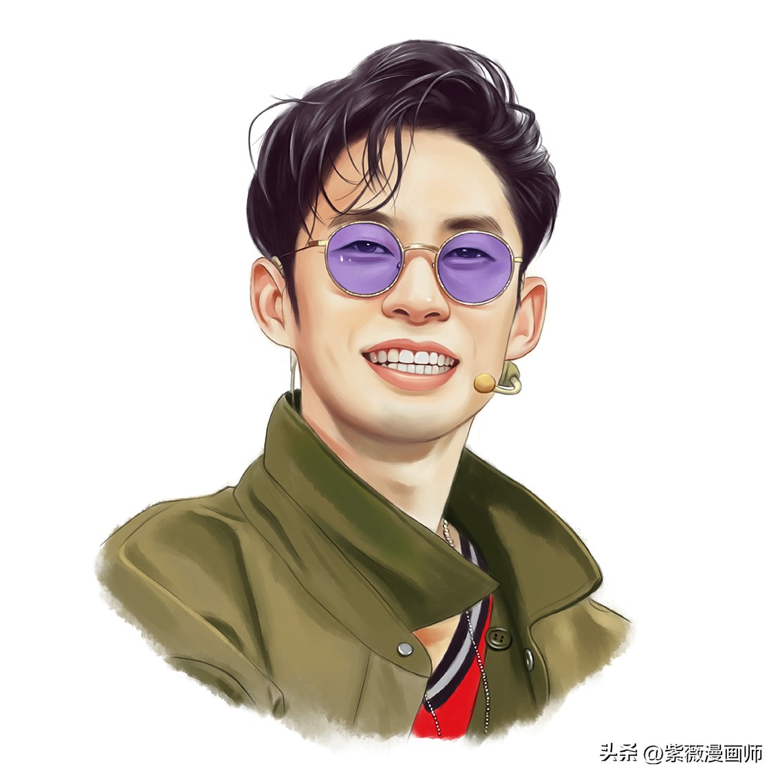 Change your WeChat avatar: a man's hand-painted realistic avatar ...