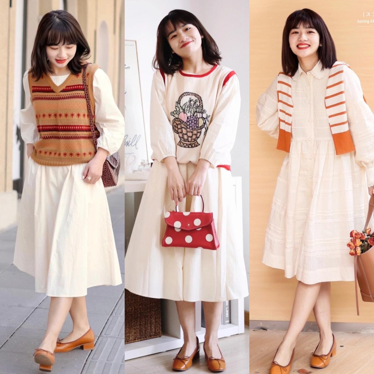 How to wear a little man in autumn?Learn how this 155cm fashion blogger ...