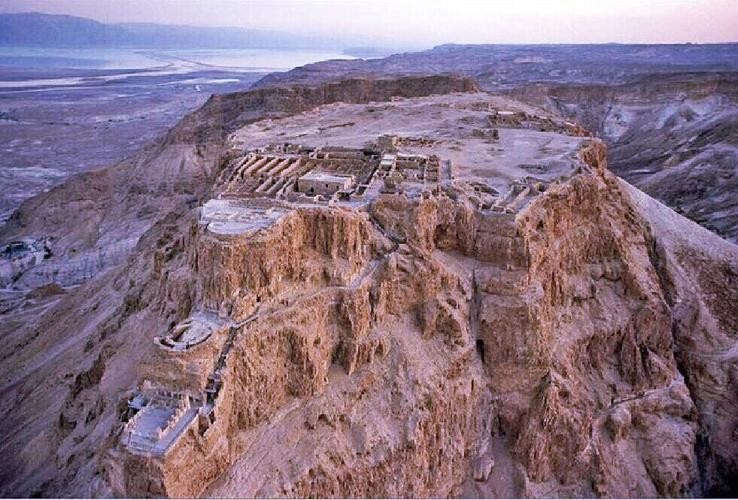 Interior composition of the fortress of Masada during the reign of ...