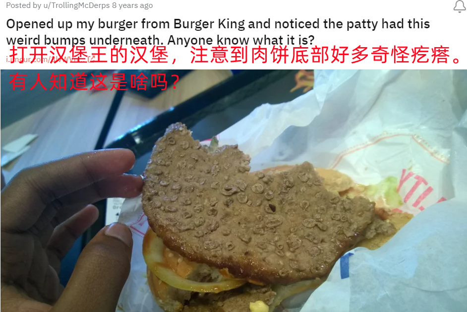 Why is the meat in Burger King burgers full of bubbles? - iMedia