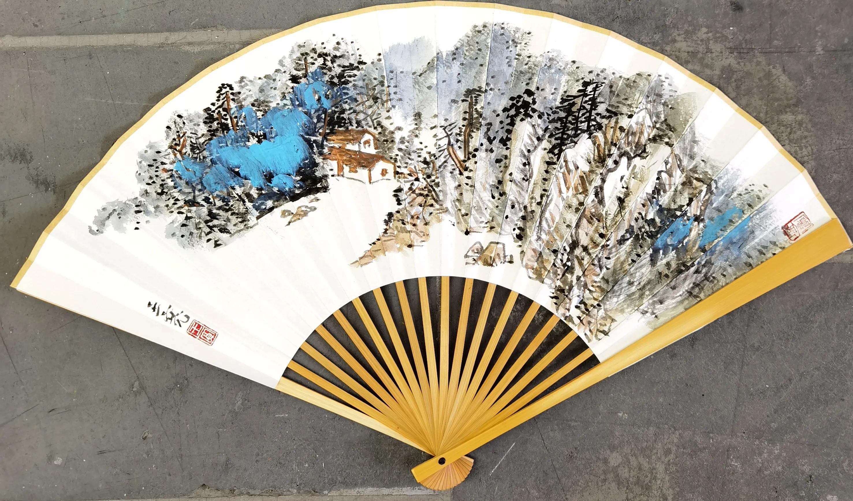 "Focus" - Wang Kuan, a famous painter, online exhibition of fan ...