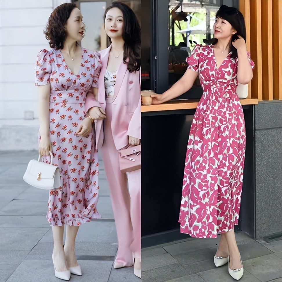 Women in their 50s should never act tender again! Dressed up like this ...