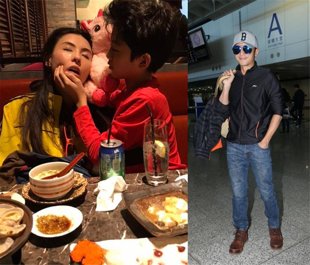It is rare for Nicholas Tse to be in the same frame as his eldest son ...