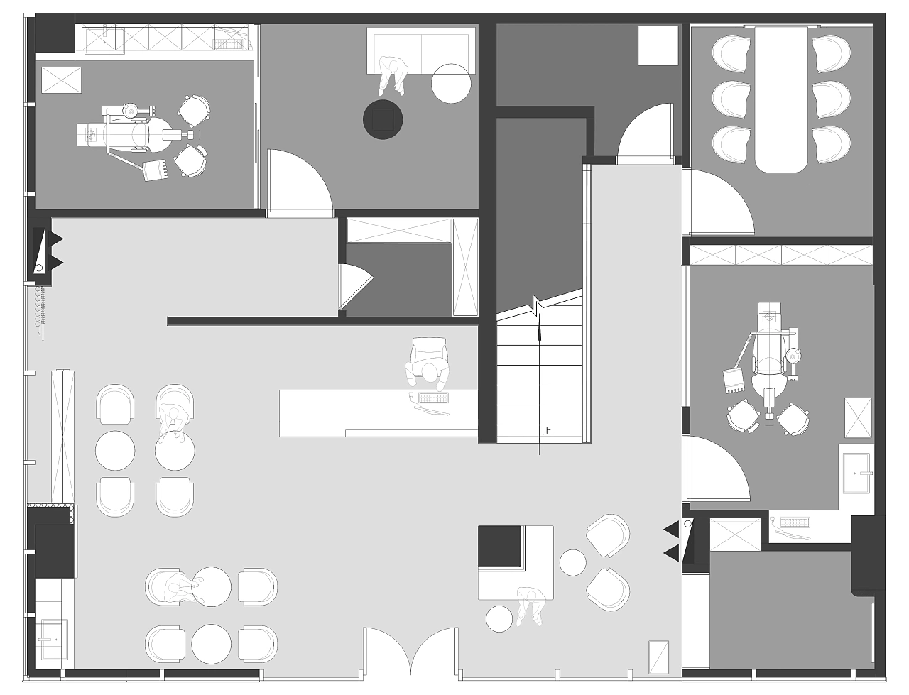 Creative road dental shop design renderings production plan case - iNEWS