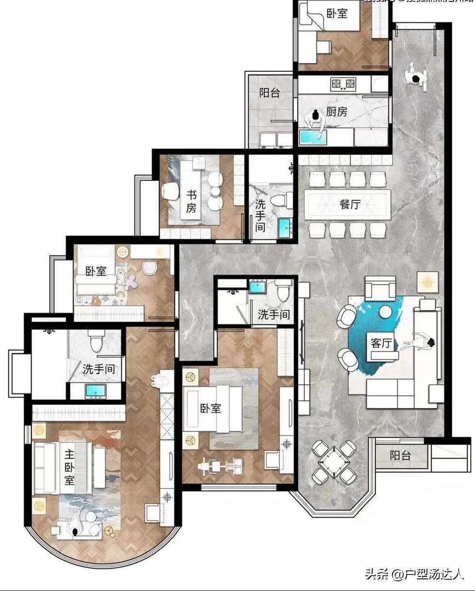 Do you like the 200-square-meter commercial floor with a special-shaped ...