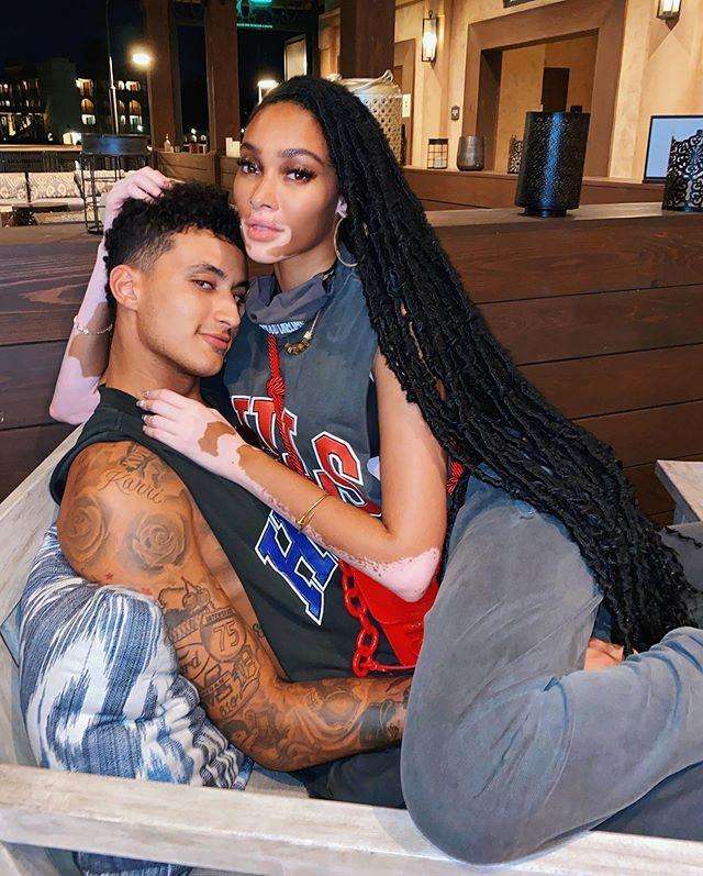 After reuniting, Kuzma and his vitiligo girlfriend made their first ...