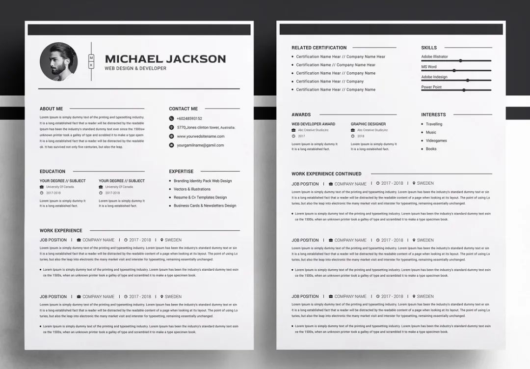 Appreciate foreign resume design!Learn the layout - iNEWS