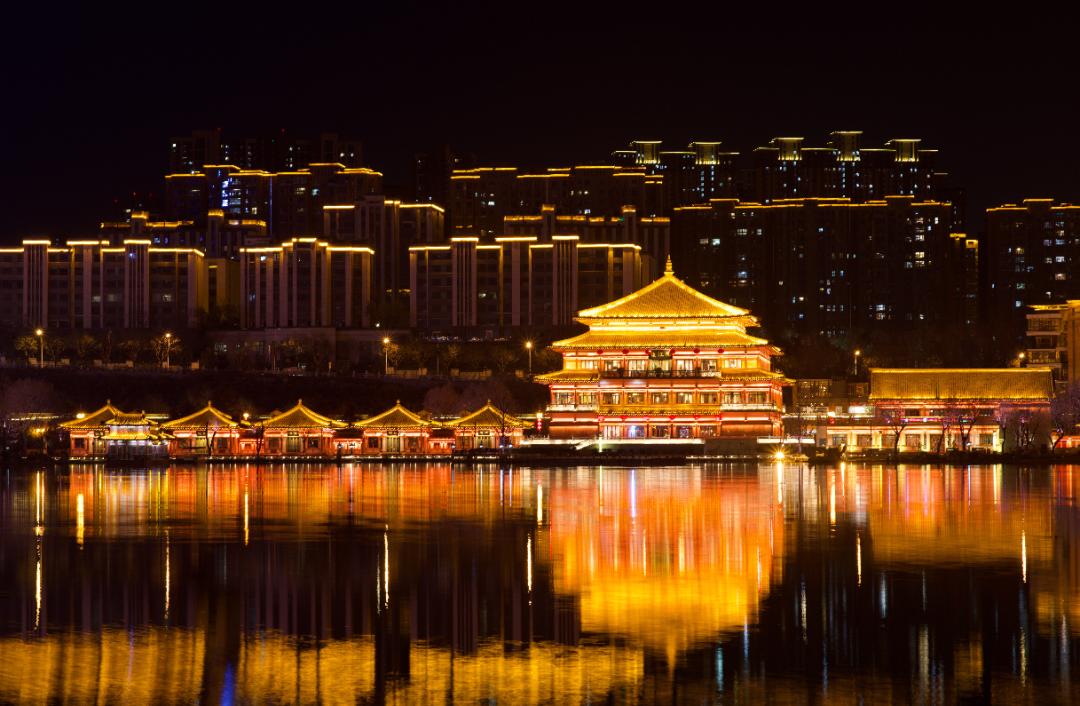 Qujiang River Drinking and Wild Goose Pagoda Title - iNEWS