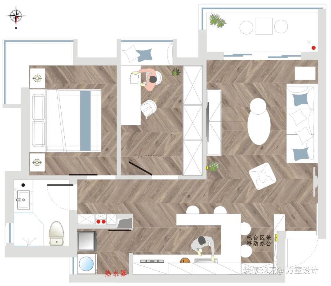 68 square meters of fresh mix and match two room renovation - iMedia