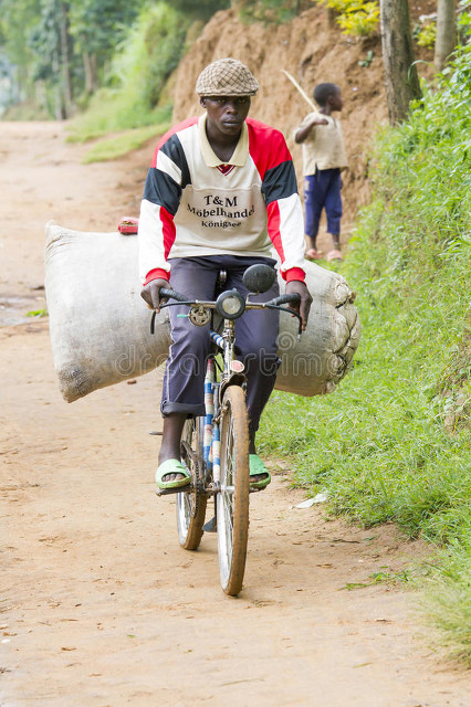 Owning a 28-bar bicycle in the 1980s is a rich person in Rwanda, Africa ...