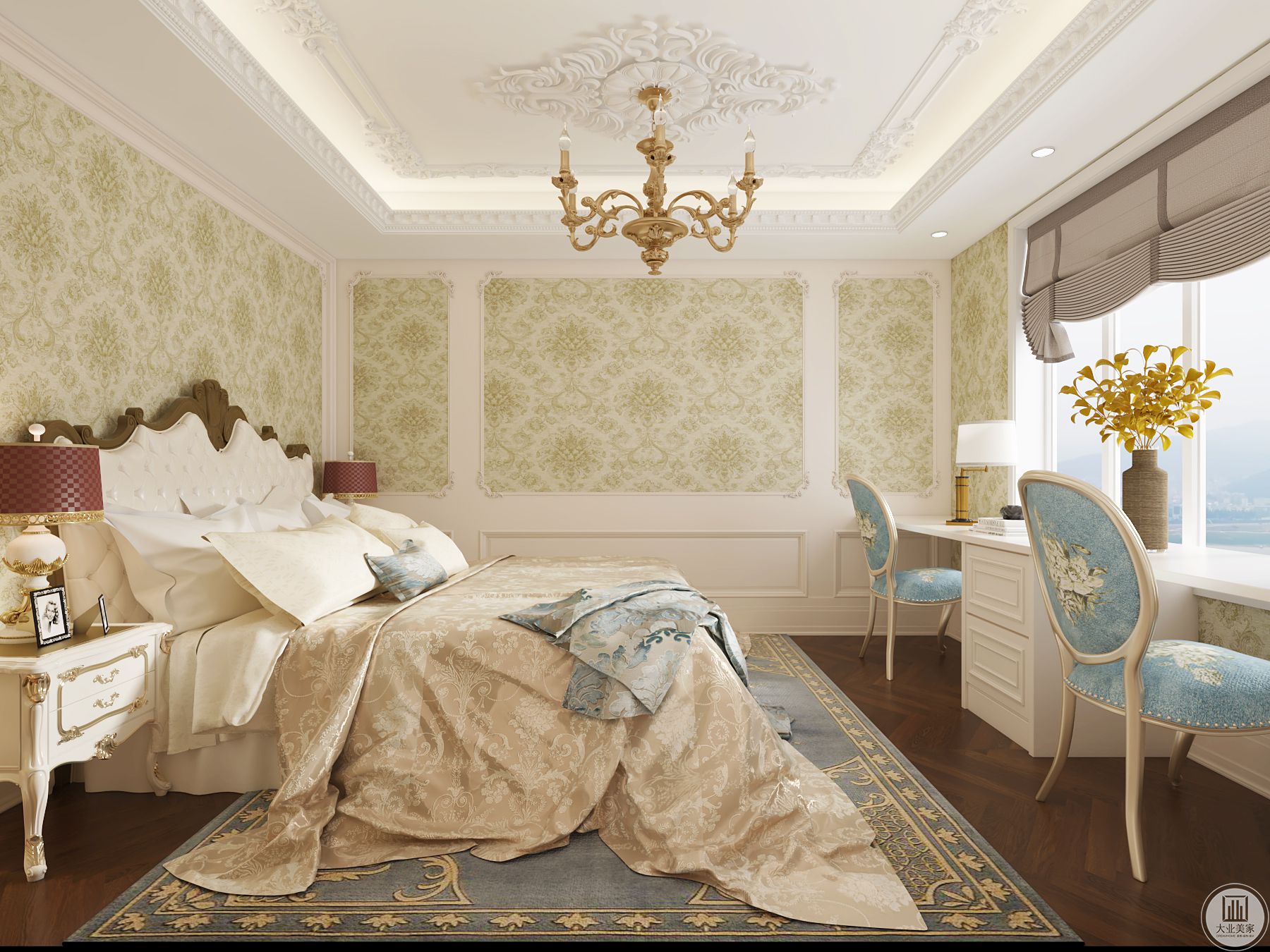 Daming Cui Ting 190 square French style decoration design - iNEWS