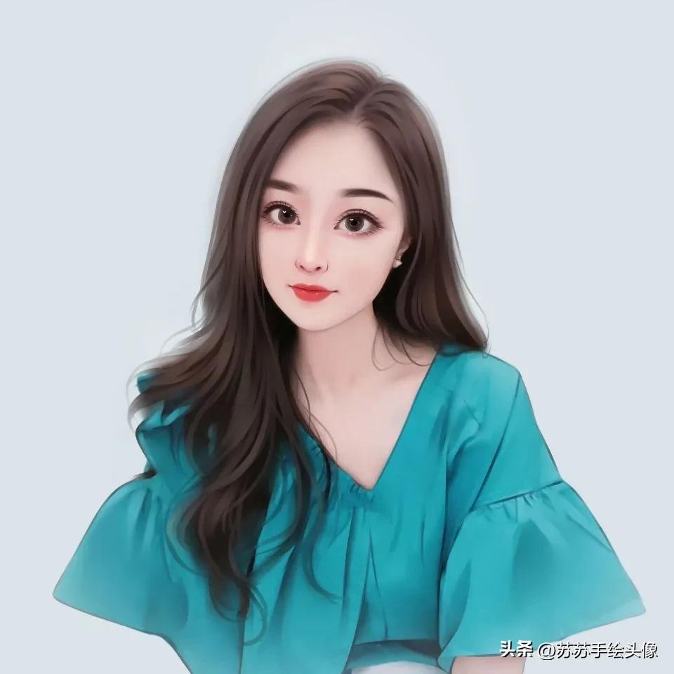 Change your avatar, super beautiful, super good-looking girl hand ...