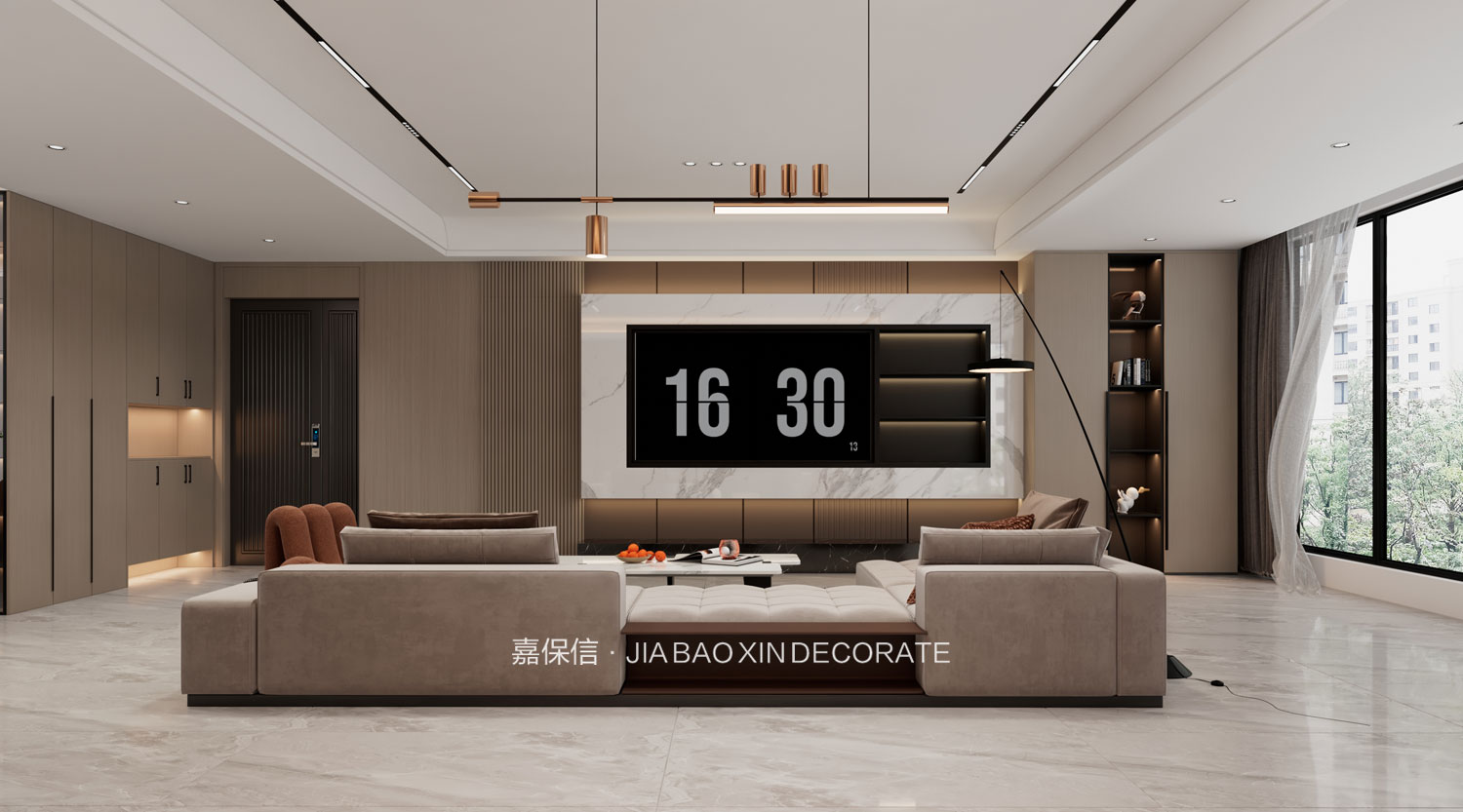 Baihe Rongzhu 195㎡ luxurious but not luxurious and connotative modern ...