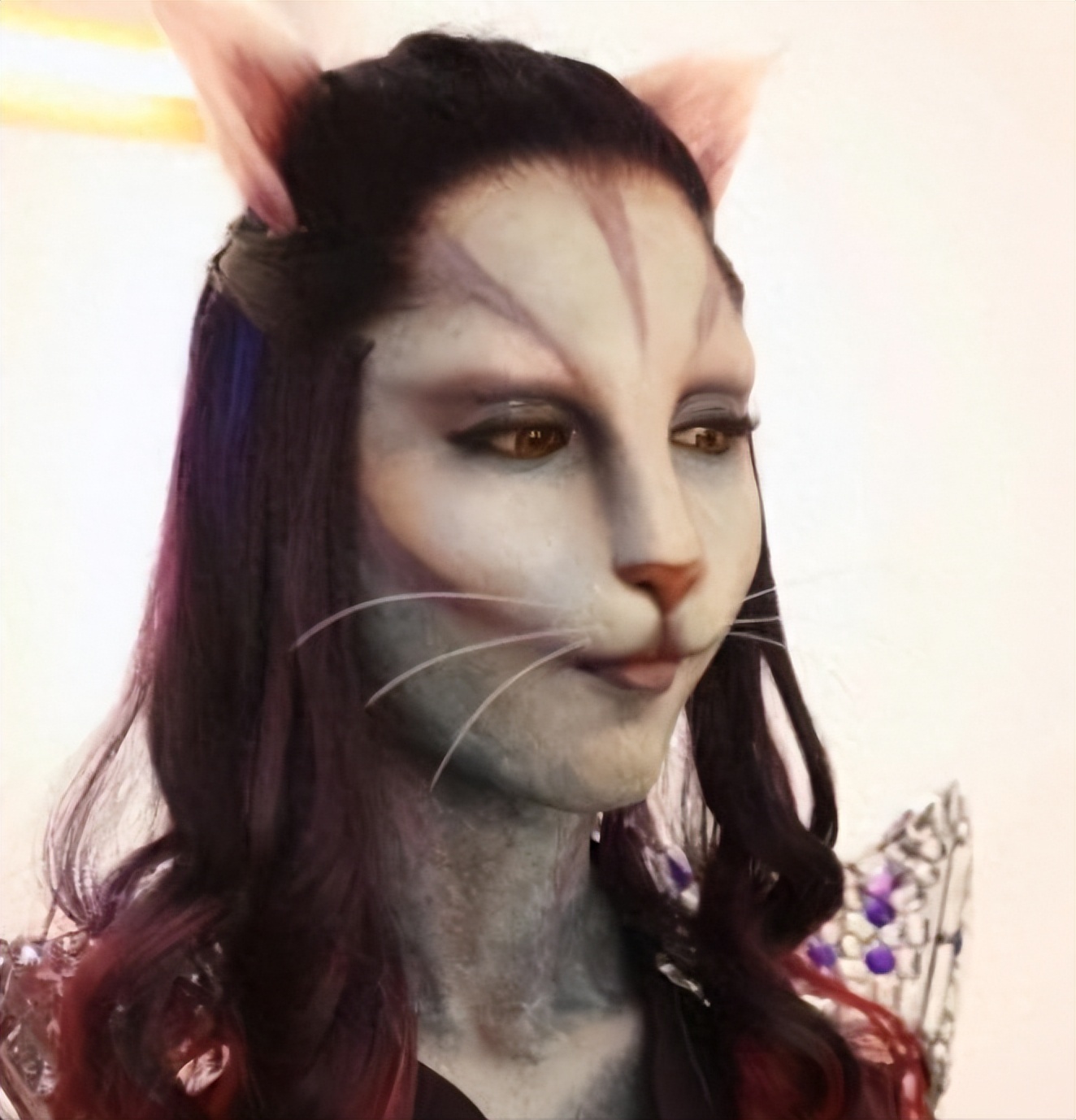 If You Are the One cat-faced girl, stunning the audience after removing ...