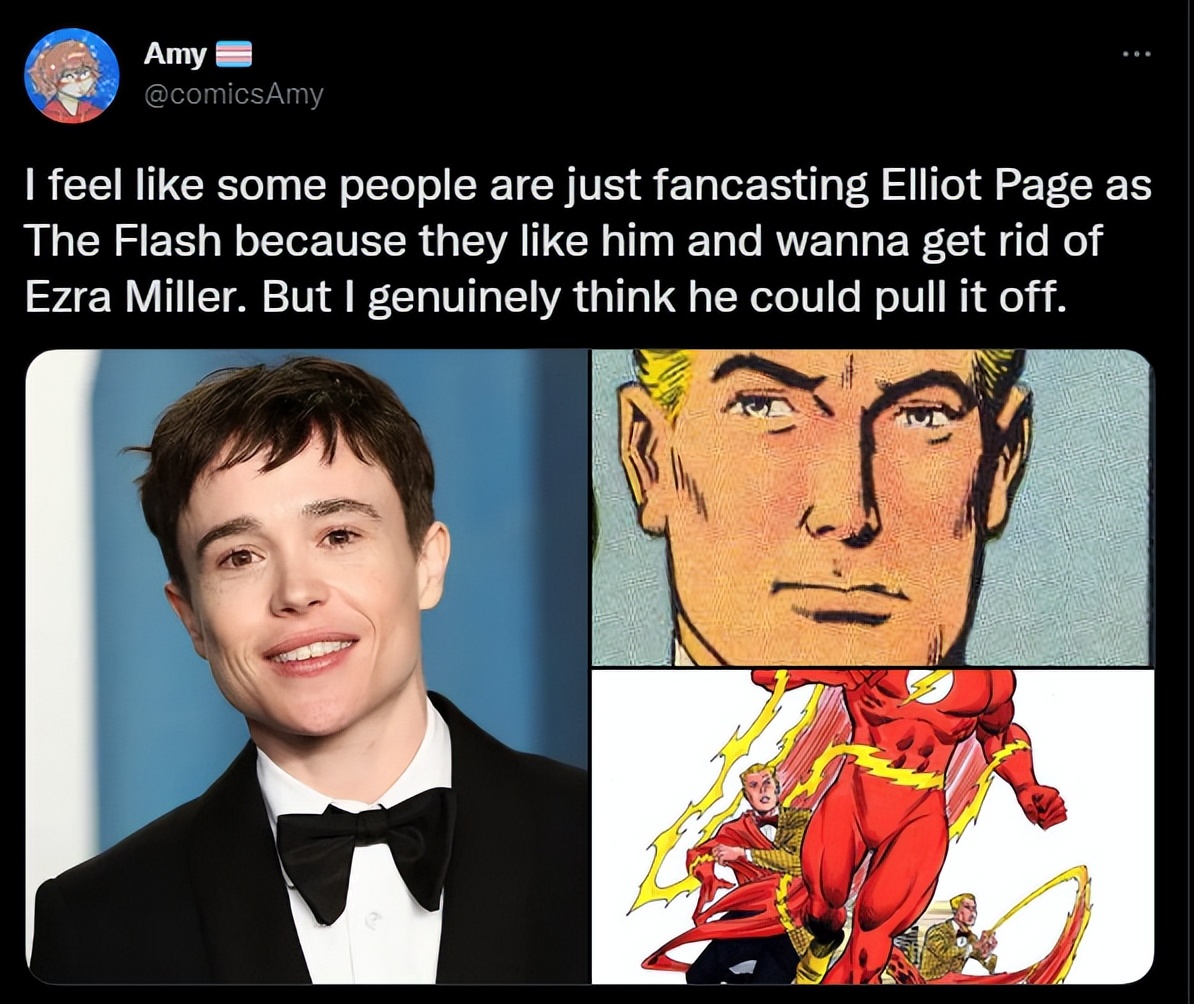DC fans want Elliot Page to be the new Flash - iNEWS