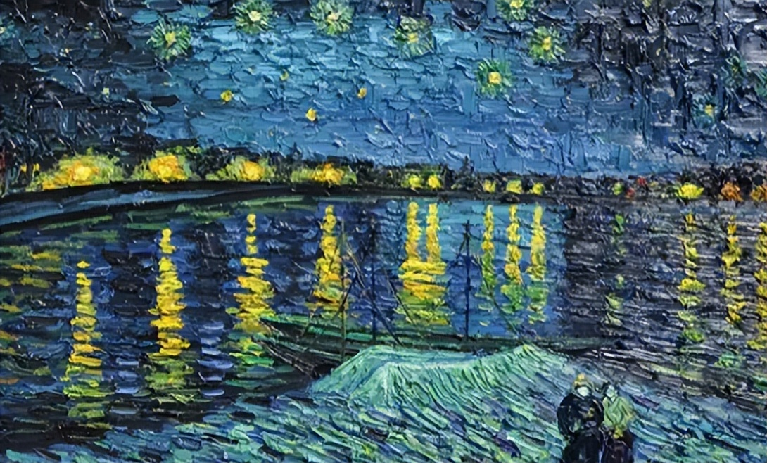 How to describe the overall composition of Van Gogh's painting "Starry ...