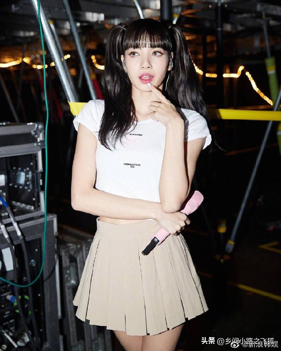 Lisa posted a backstage photo of the US concert with a pair of ...