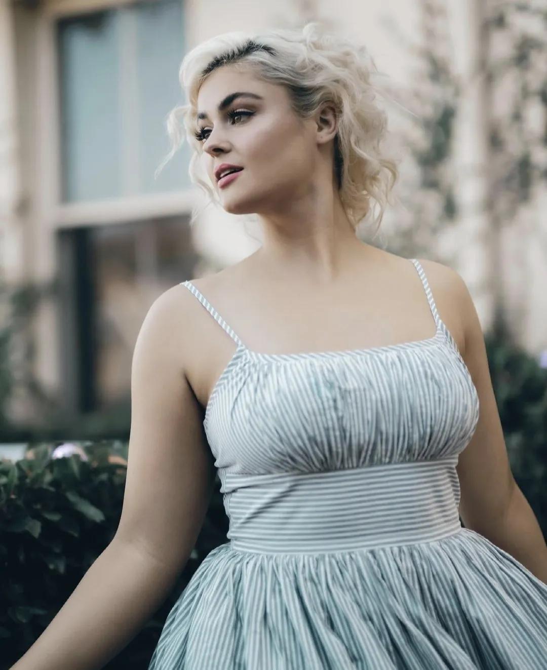 Contemporary PLUS version of Marilyn Monroe, plus-size supermodel ...