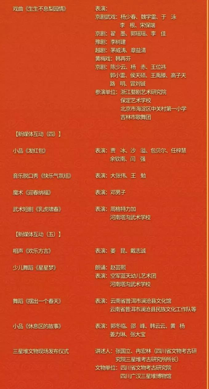 The CCTV Spring Festival Gala program list is released. There is less ...