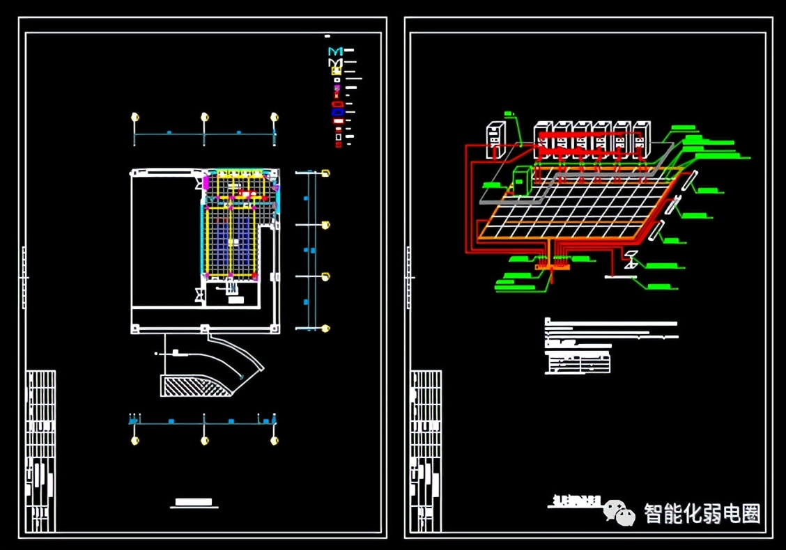A set of detailed intelligent weak current system CAD drawings to share ...