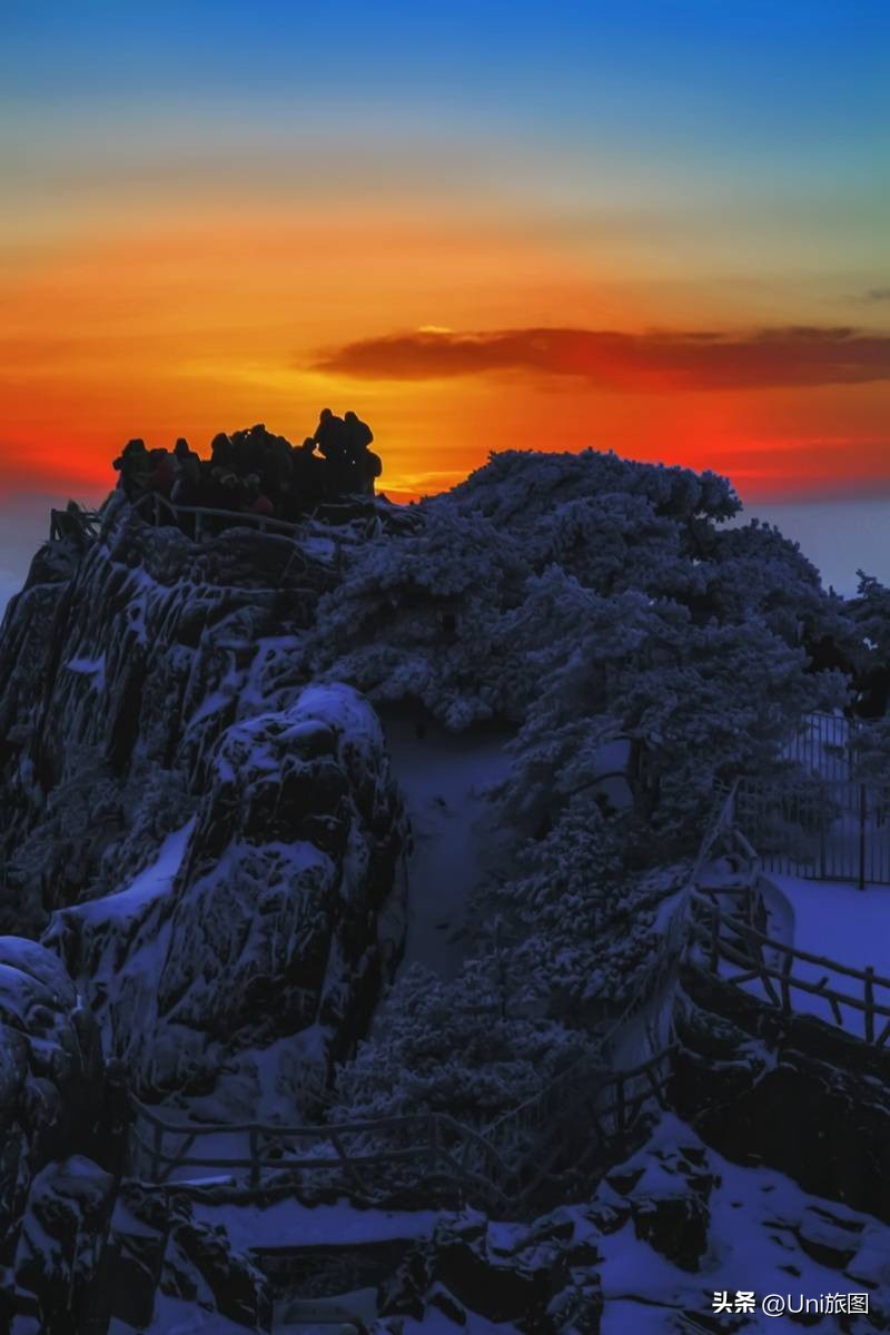 The eye-catching and charming scenery in winter is so beautiful, it is ...