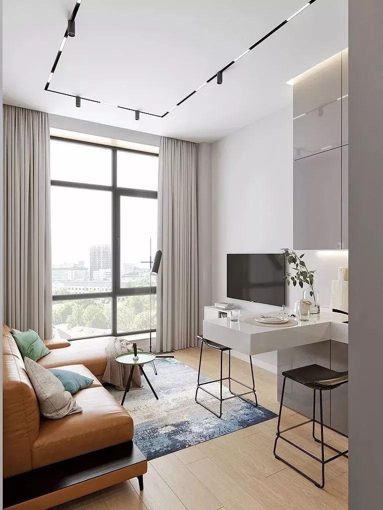 The 55-square-meter simple style small apartment, the body design is ...