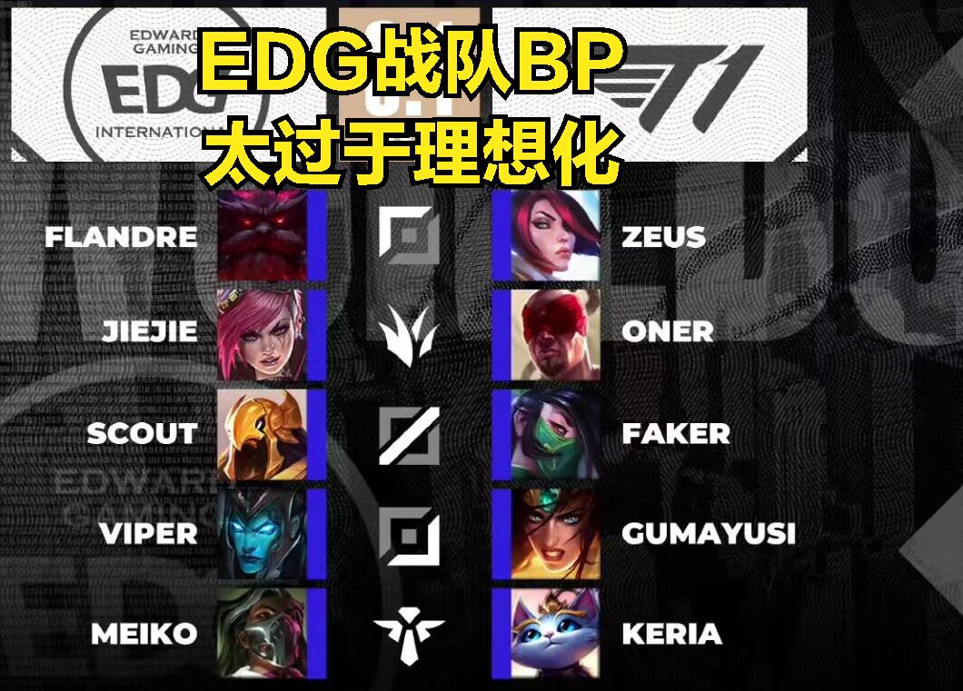 T1比賽表情圖引發LPL觀眾破防：衛冕冠軍被LCK暴打，EDG短板曝光 - 資訊咖