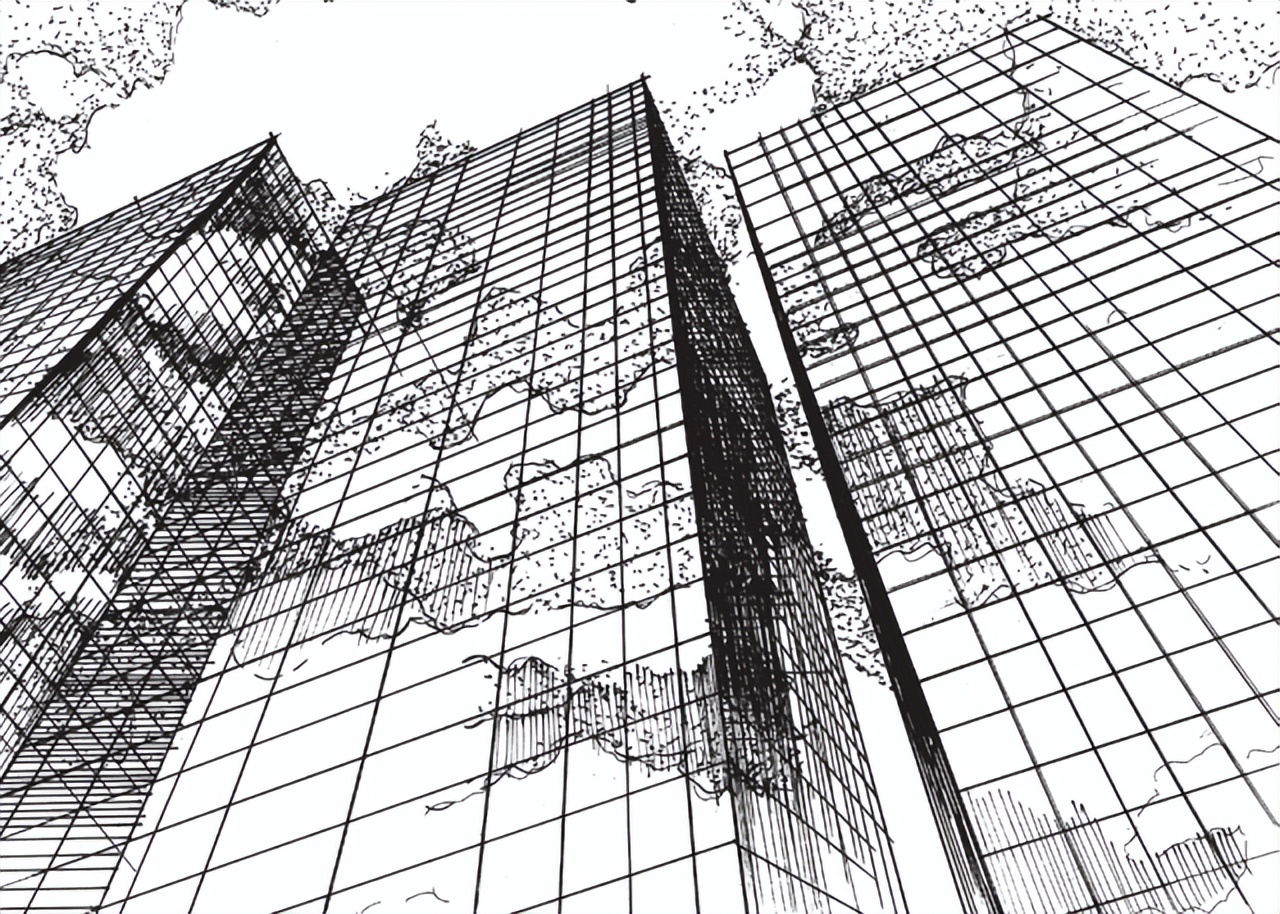 awesome!The hand-painted material expression of architectural design ...