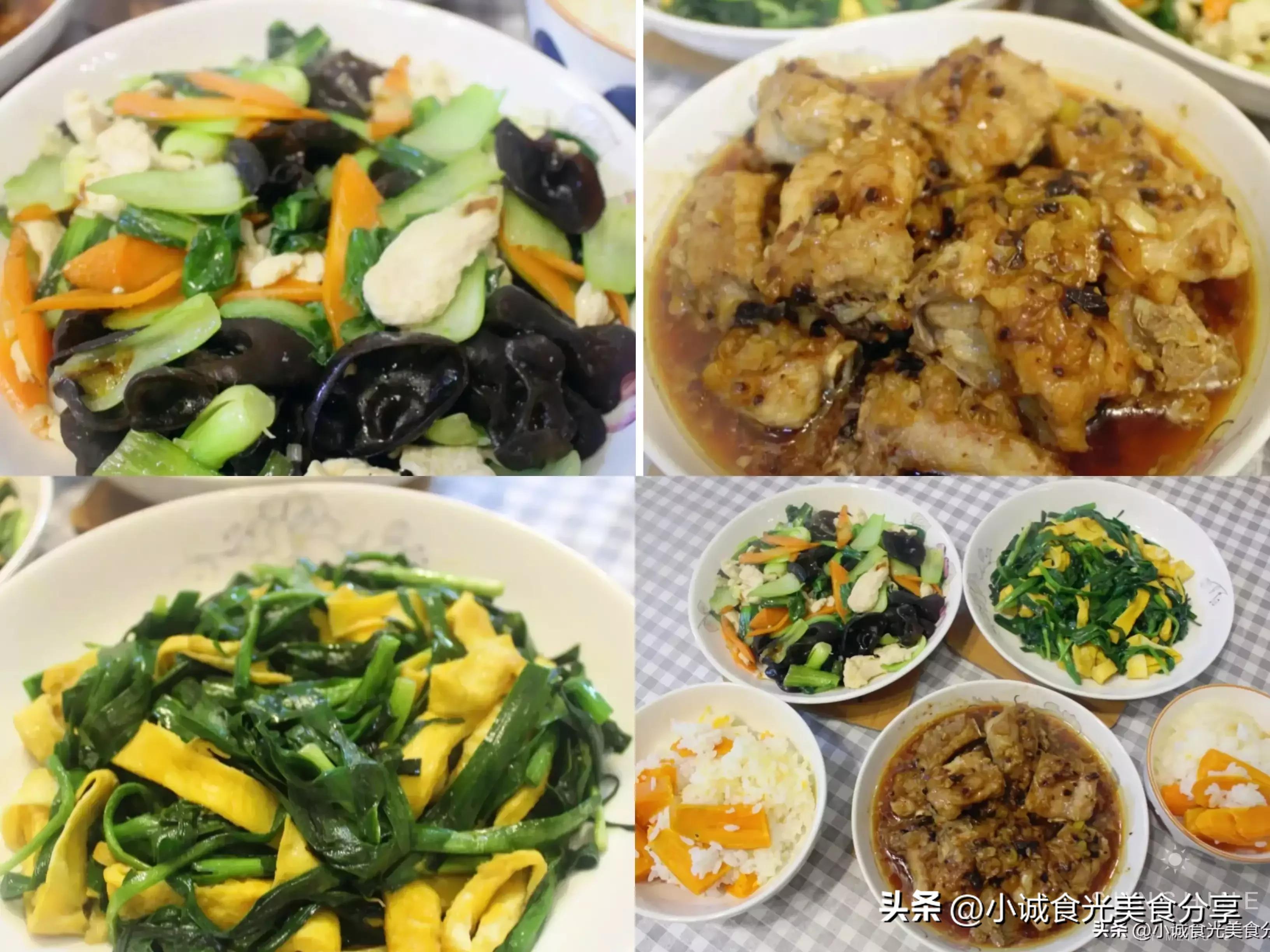 Family of three, 14-day dinner menu, with meat and vegetables, balanced ...