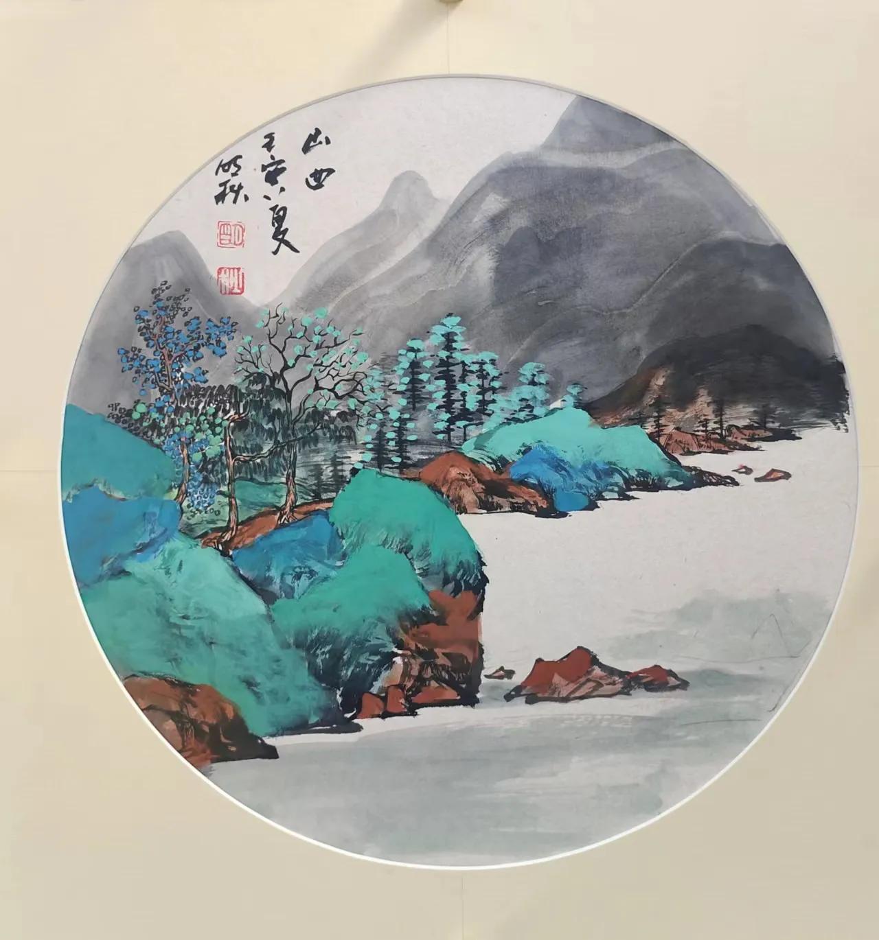 Wu Mingqiu's heavy color painting - iMedia