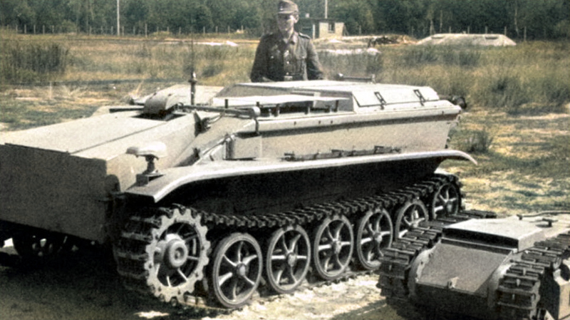 The world's first wireless remote control tank, the German masterpiece ...