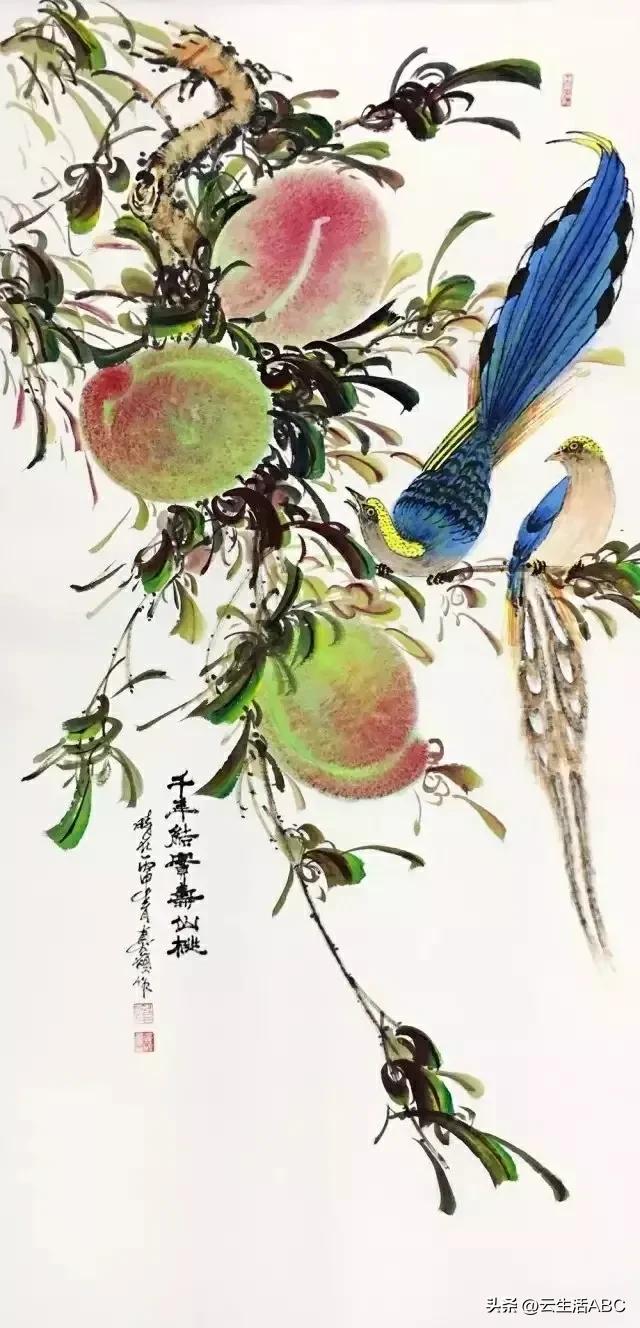 The longevity peaches he painted are ingenious and interesting ...