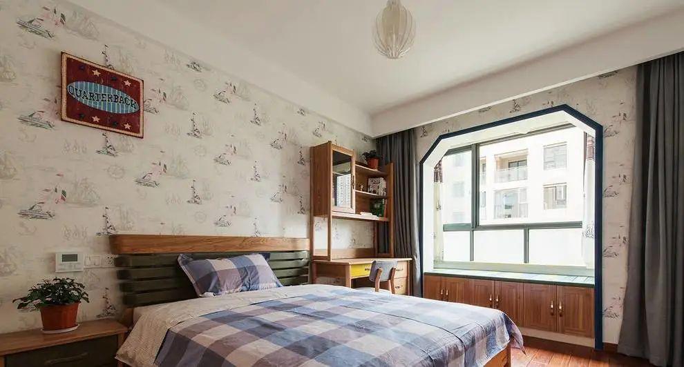 130 square meters Chinese-style three-bedroom, the living room is ...