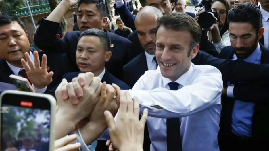 Macron enjoyed flowers and applause in China, but was thrown eggs when ...