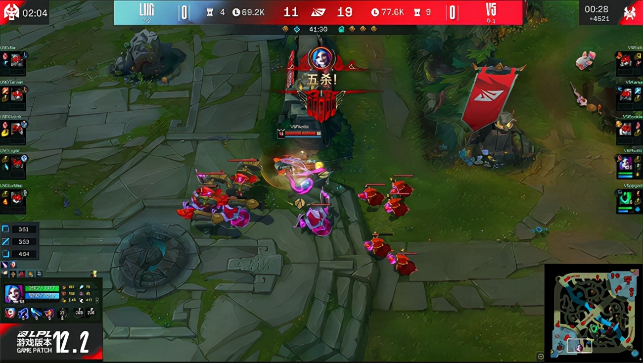 LOL-LPL: Photic Jinx Ancient Dragon Soul took five kills, V5 2-0 gave ...