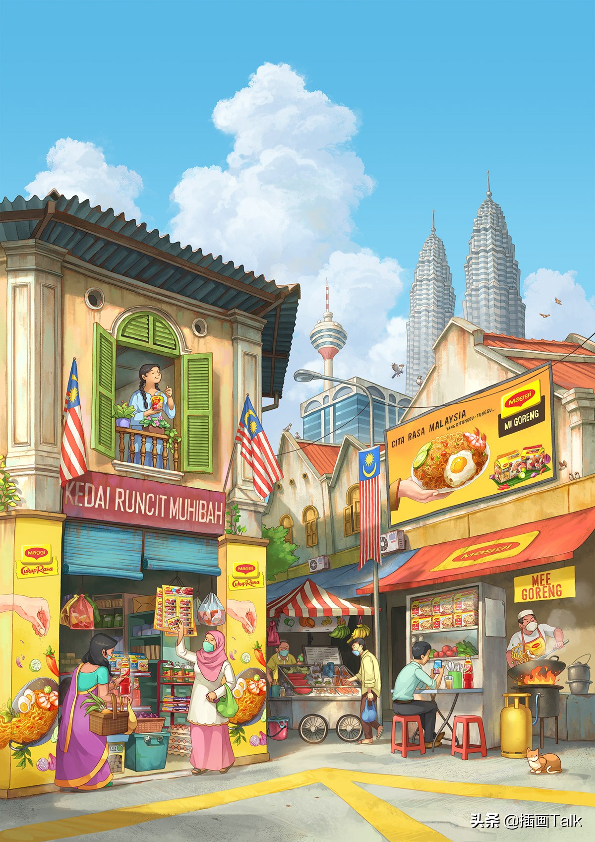 馬來西亞插畫師Chong Fei Giap，城市裡的明媚少女 - 資訊咖