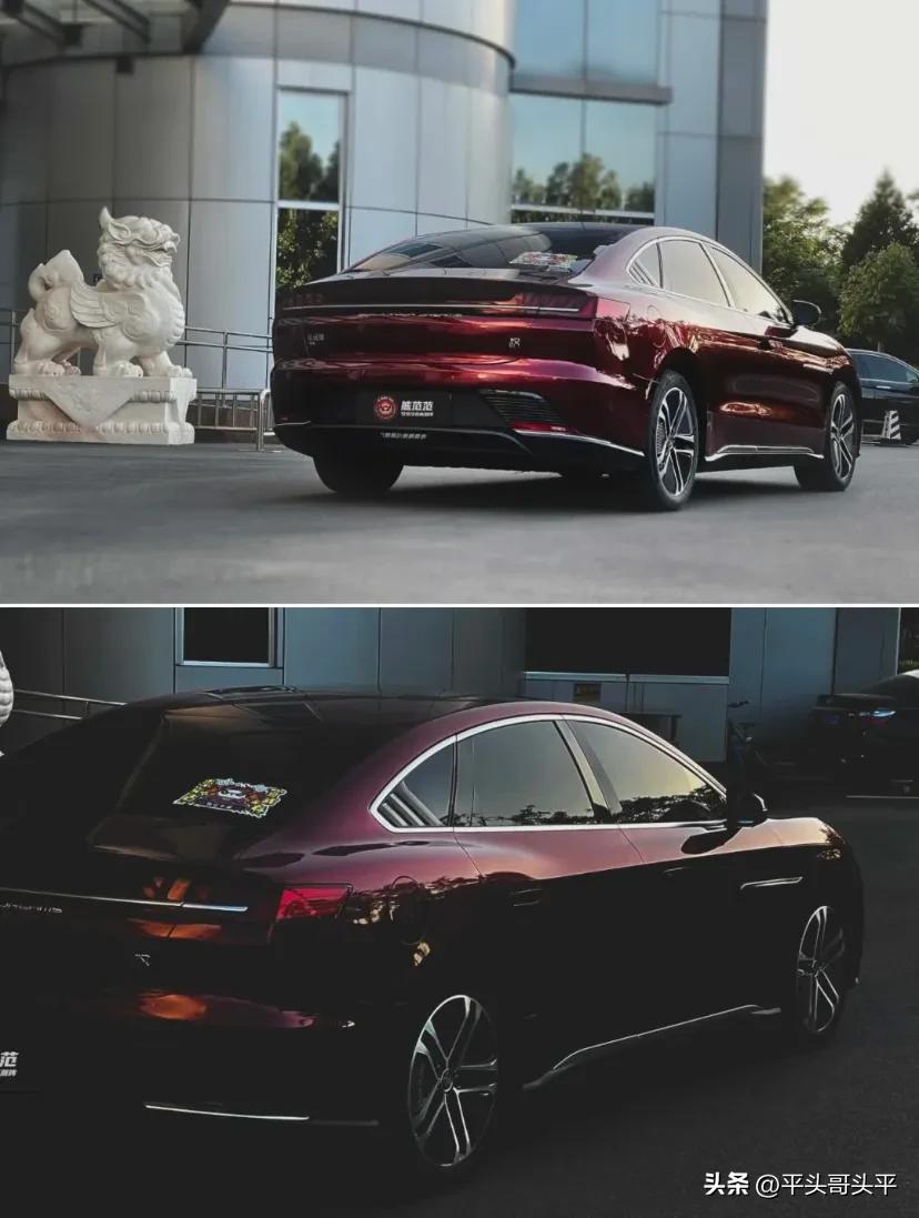 Netizens saw BYD Seal's liquid gentian red and said they wanted to see ...
